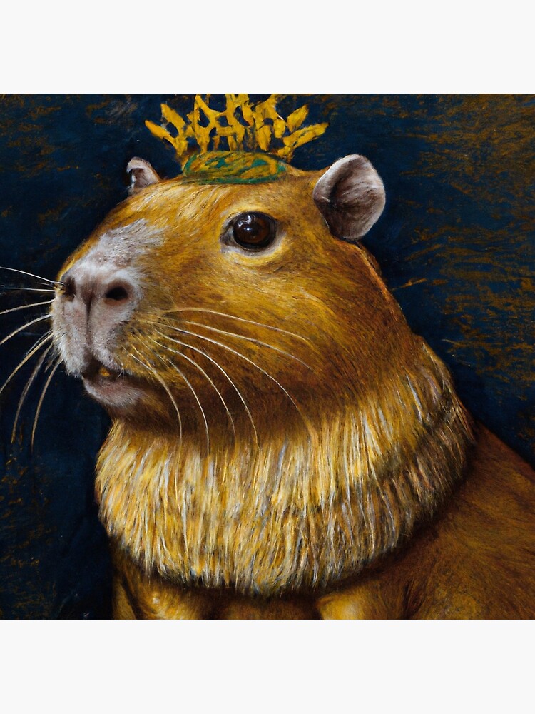 "Sweet capybara as an oil painting" Poster by Inspired by AI | Redbubble