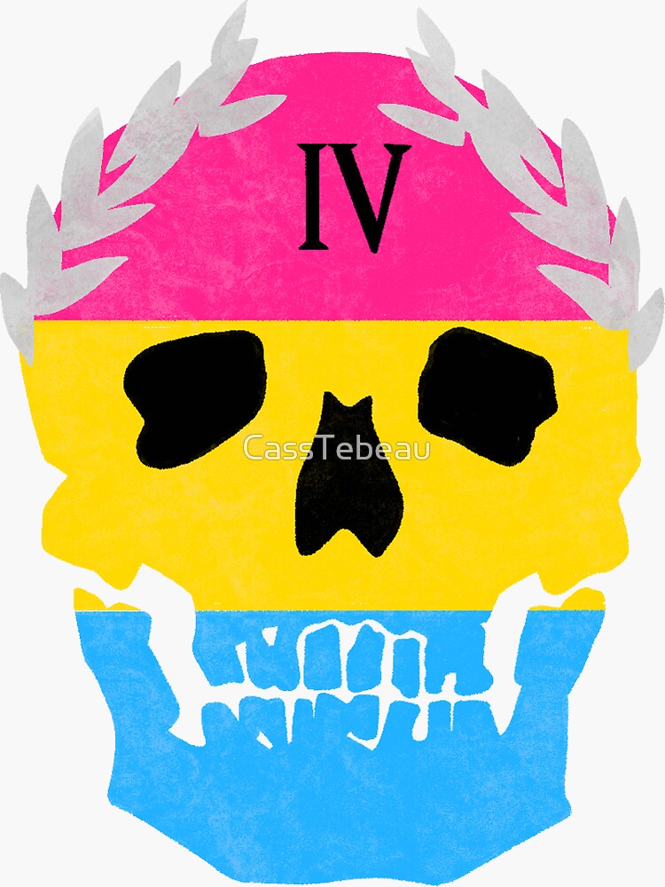 "Fourth House (Pan Flag)" Sticker for Sale by CassTebeau | Redbubble