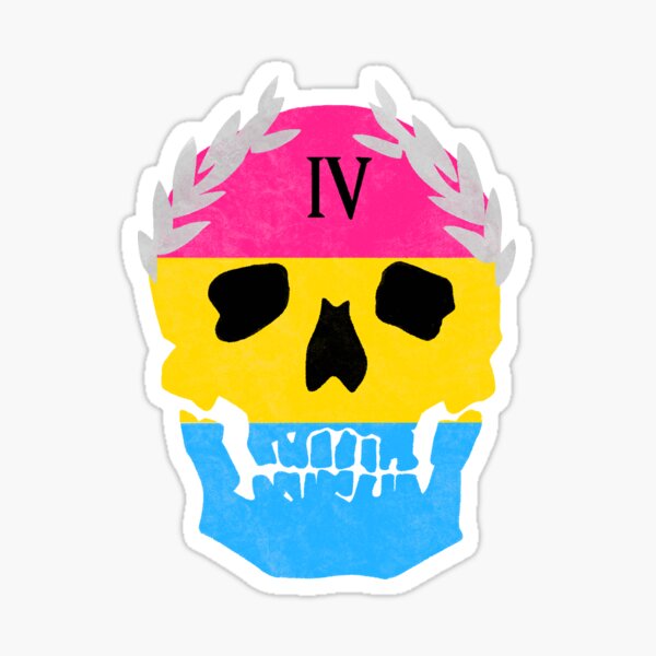 "Fourth House (Pan Flag)" Sticker for Sale by CassTebeau | Redbubble