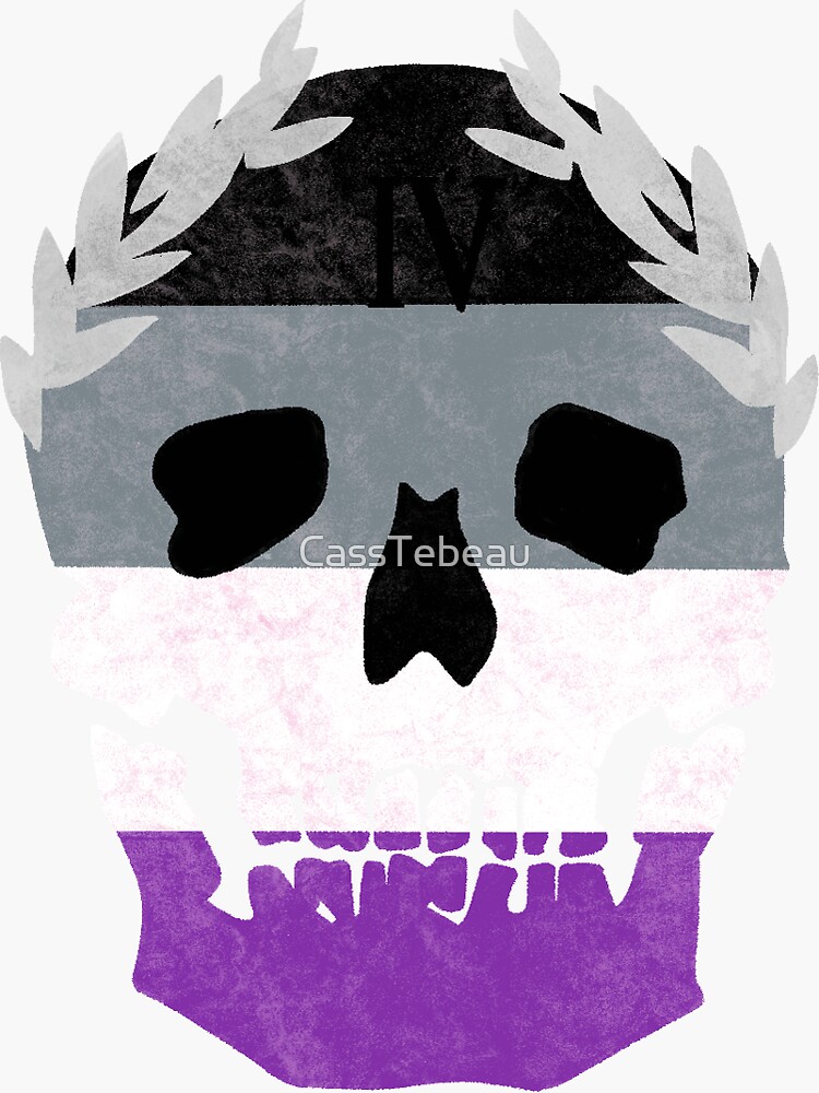 "Fourth House (Ace Flag)" Sticker for Sale by CassTebeau | Redbubble