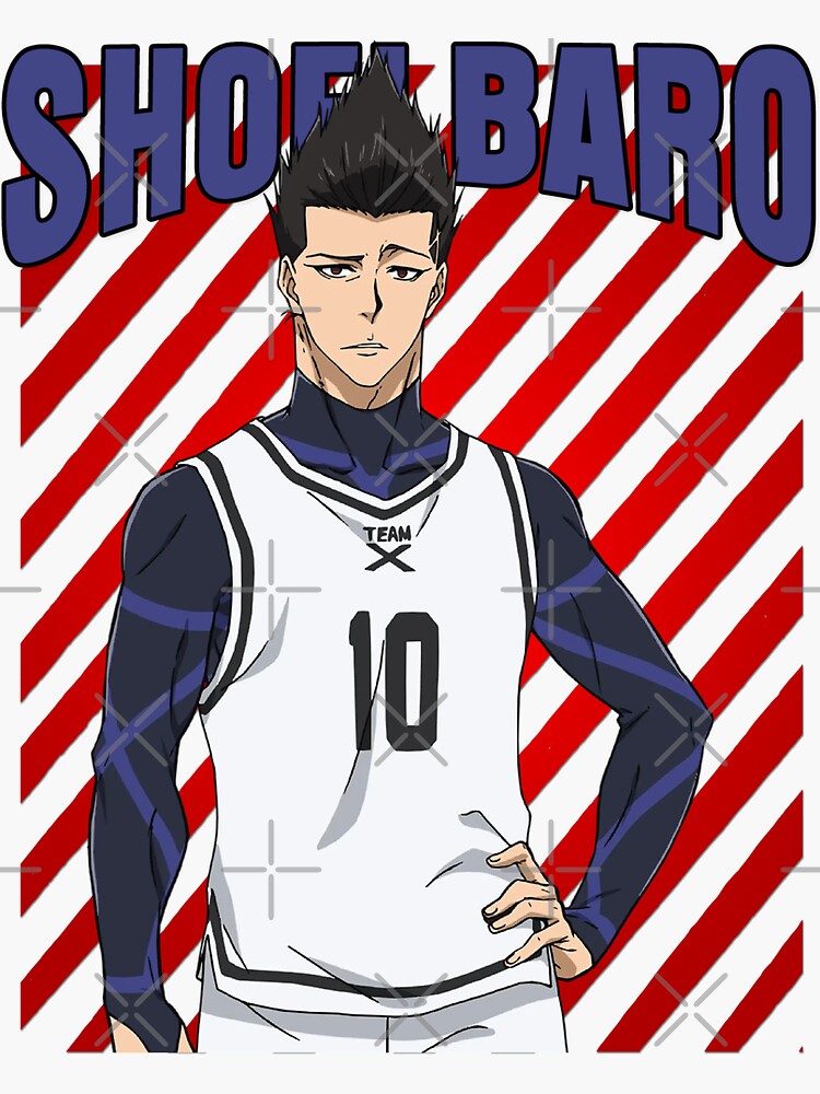 "Shouei Barou Blue Lock Anime" Sticker for Sale by Hunter-Wolfman ...