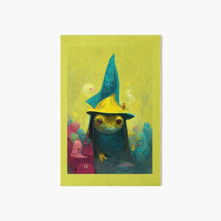 "Mildred the Elderly Frog Wizard AI Art" Art Board Print for Sale by ...