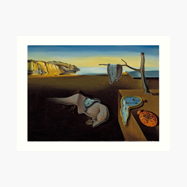 "Salvador Dali Print - The Persistence of Memory (Art Poster Fusion ...