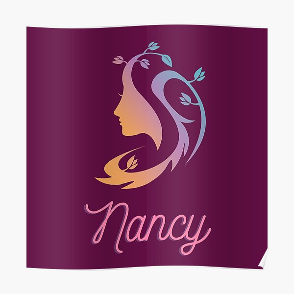 Póster «Nancy Nombre Épico Femenino Mujer, niña, dama, cumpleaños ...