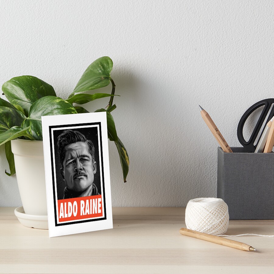 "-TARANTINO- Aldo Raine" Art Board Print by WubbaDubb | Redbubble
