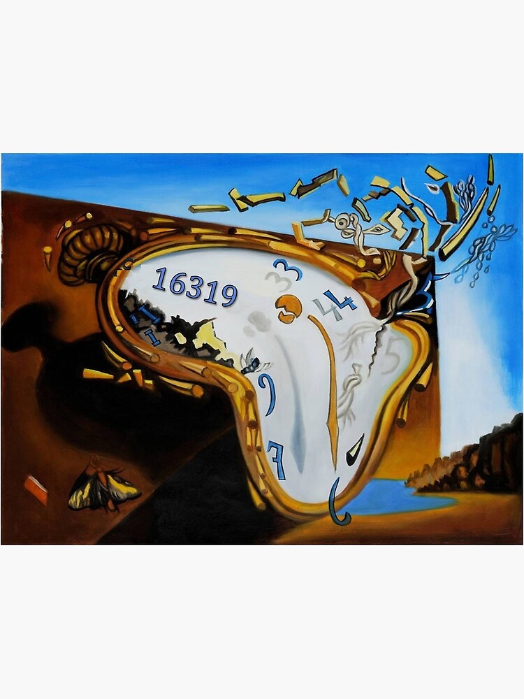 "Salvador Dali Persistence of memory From the melting clock Small clay ...