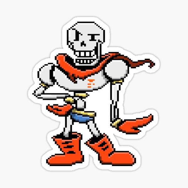 "Papyrus Undertale" Sticker for Sale by Zick484 | Redbubble