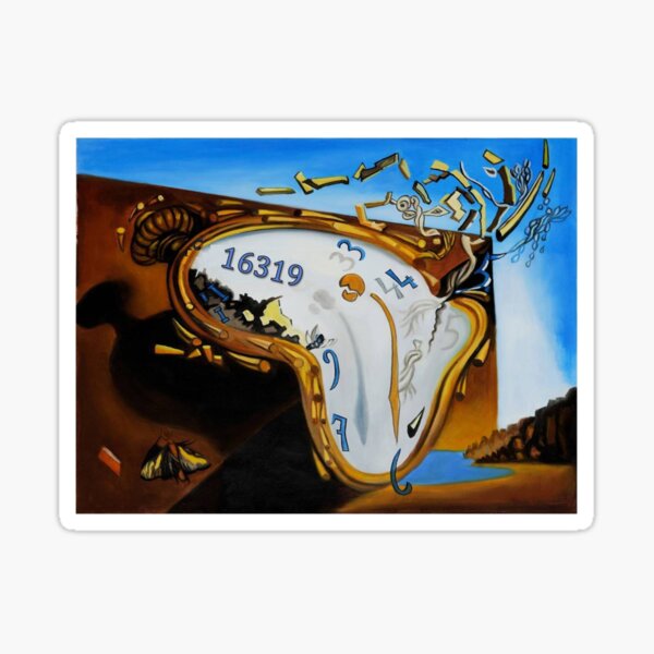 "Salvador Dali Persistence of memory From the melting clock Small clay ...