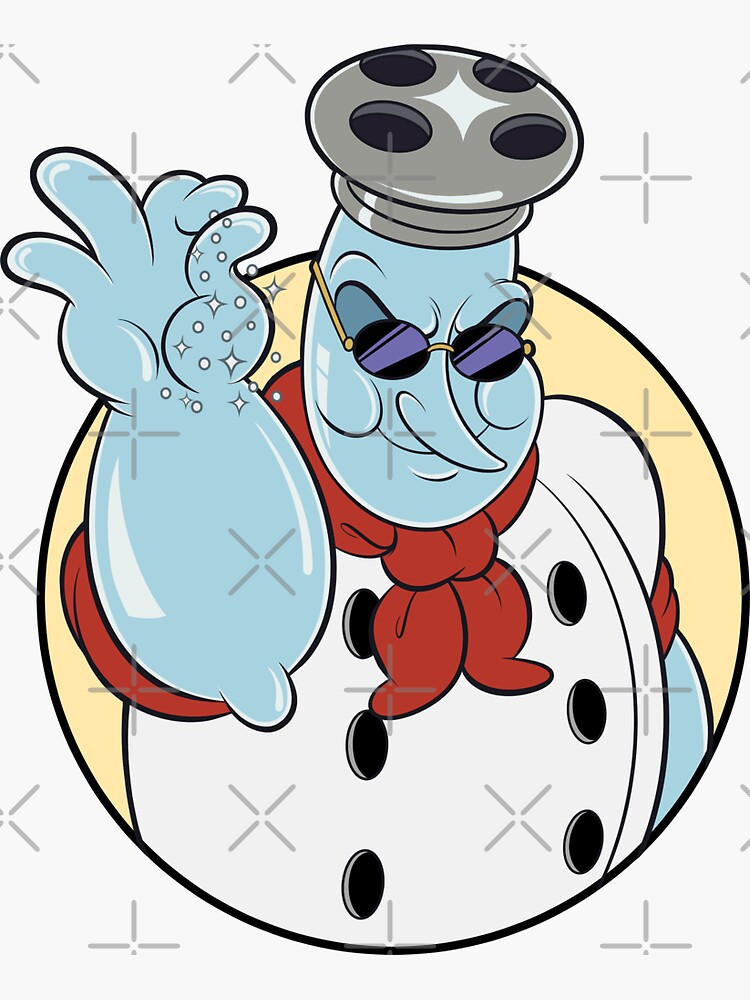 "Chef Saltbaker aka The Salt Bae- The Cuphead Show" Sticker for Sale by ...