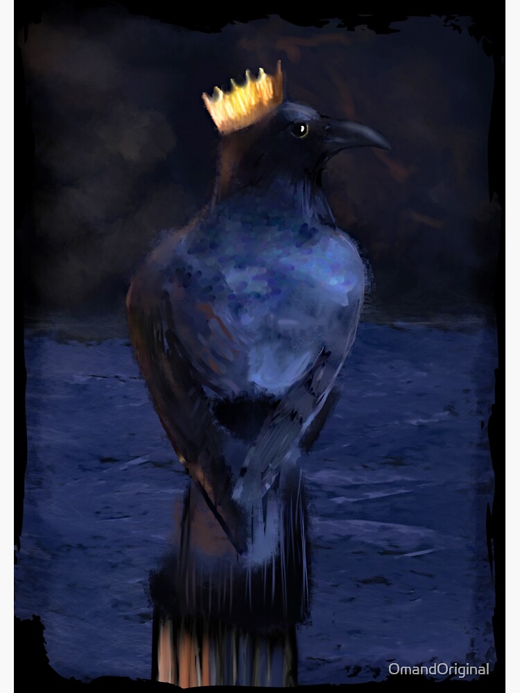 "The King of Crows" Sticker for Sale by OmandOriginal | Redbubble