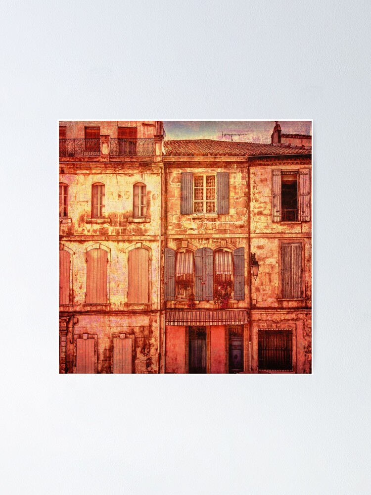 "The Old Neighborhood, Retro Grunge Apartment Buildings" Poster for ...