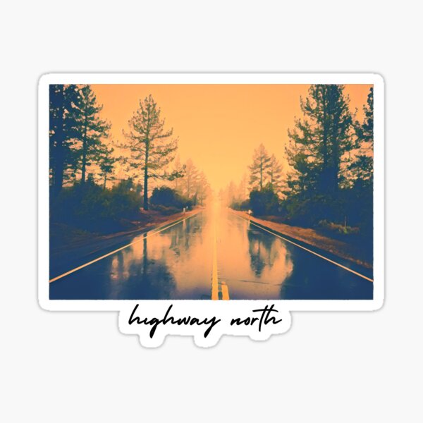 "Highway north" Sticker for Sale by AnimalandWild | Redbubble