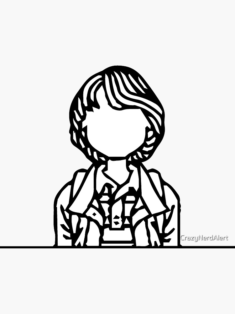 "Mike Stranger Things" Sticker for Sale by CrazyNerdAlert | Redbubble