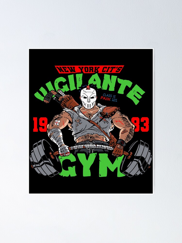 "NYC VIGILANTE'S GYM CASEY JONES 1983" Poster for Sale by 80s-mems ...
