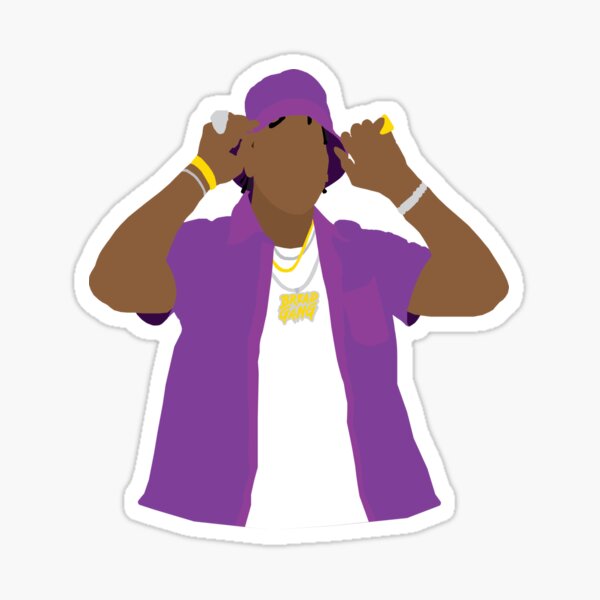 "Minimal Moneybagg Yo" Sticker for Sale by MinimalSports13 | Redbubble