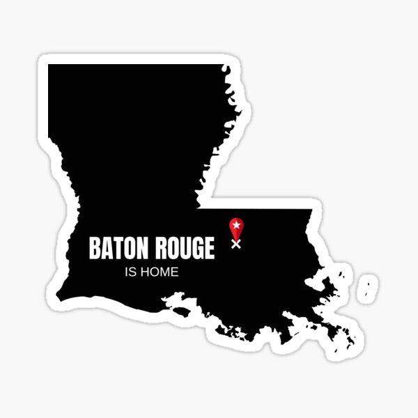 "Baton Rouge LA" Sticker for Sale by TNinjaShirts | Redbubble
