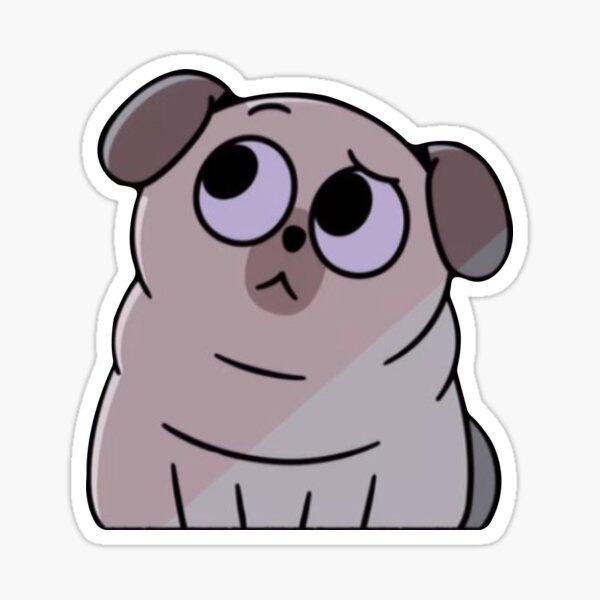 "Pugsley - Dead End " Sticker for Sale by juliana003 | Redbubble