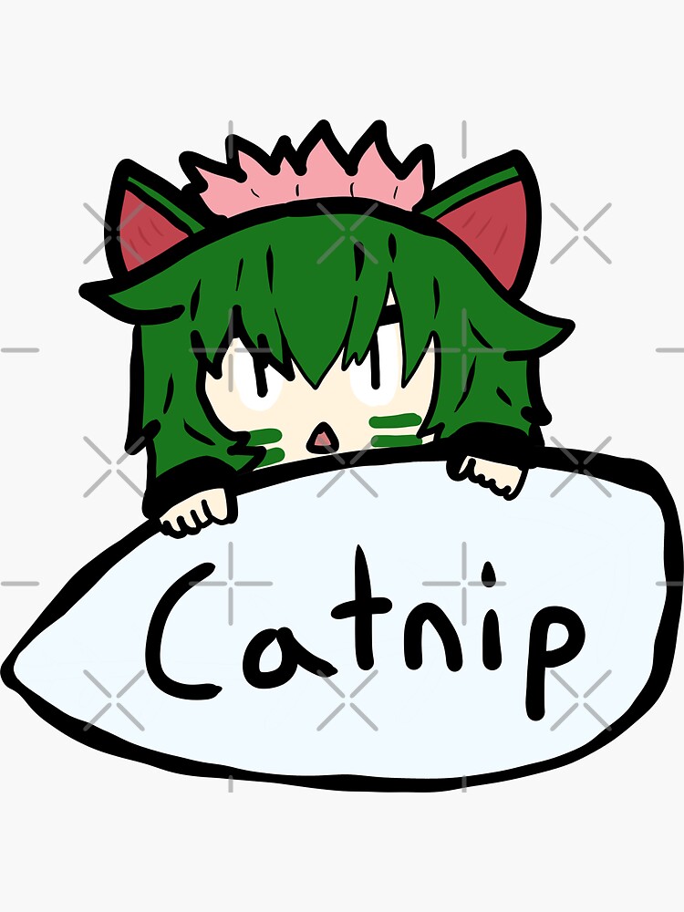 "Nyamelon catnip" Sticker for Sale by Nyamelon | Redbubble