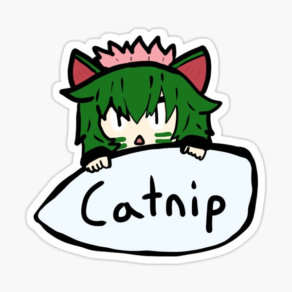 "Nyamelon catnip" Sticker for Sale by Nyamelon | Redbubble