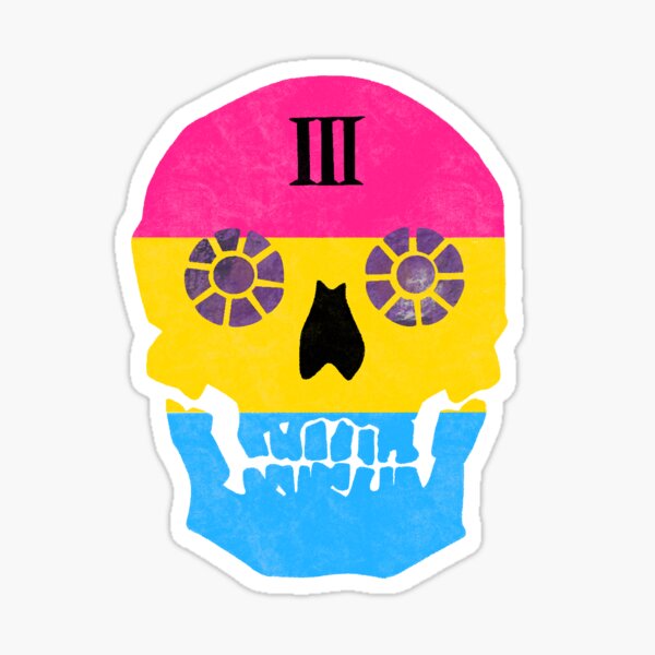 "Third House (Pan Flag)" Sticker for Sale by CassTebeau | Redbubble