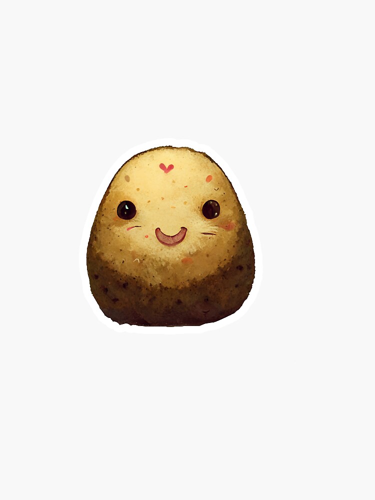 "Cute potato " Sticker for Sale by DONATELLO47 | Redbubble