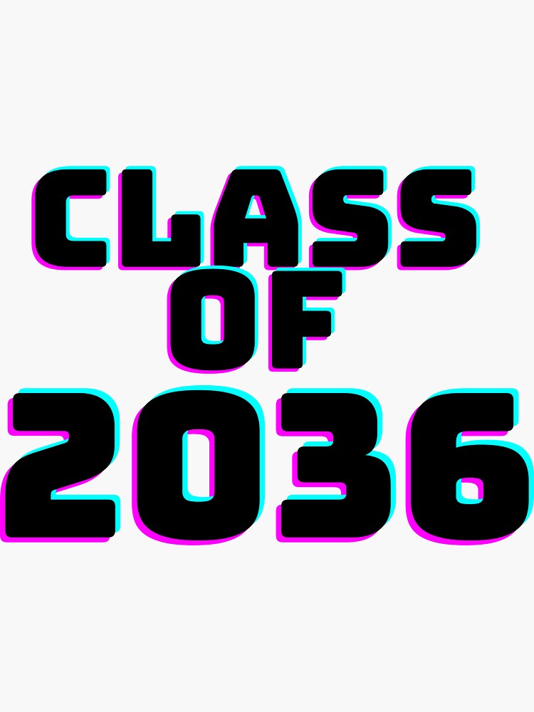 "class of 2036 Essential T-Shirt" Sticker for Sale by tshortenling ...