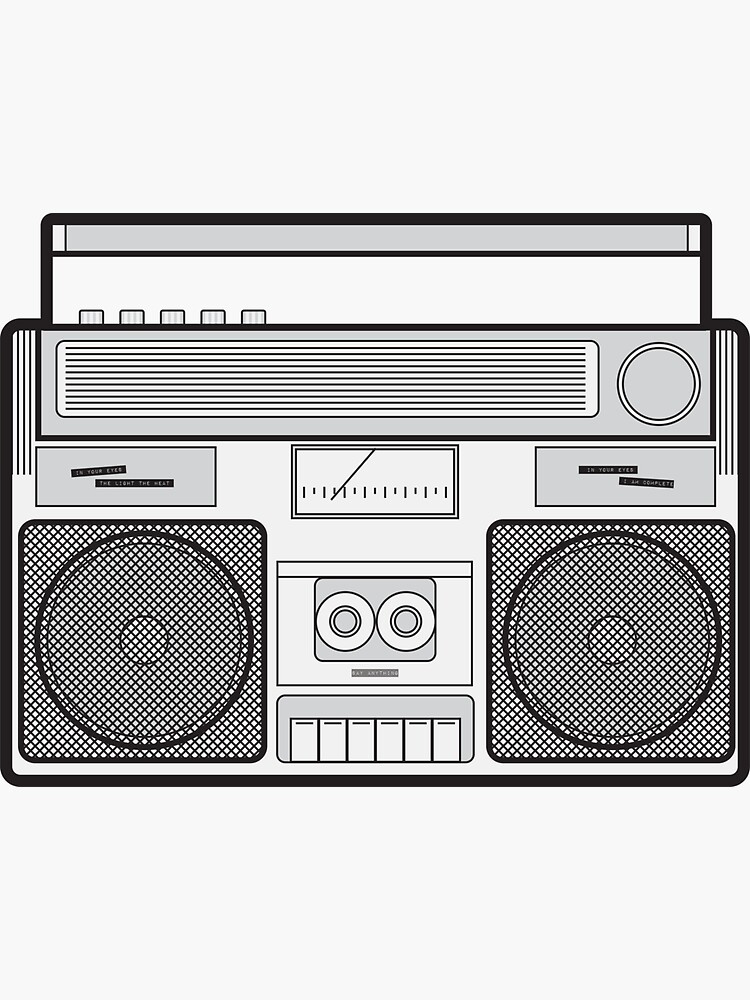 "Say Anything In Your Eyes Boombox" Sticker for Sale by RedeyeDigital ...
