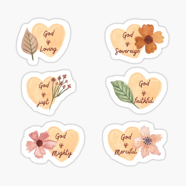 "Attributes of God" Sticker for Sale by Unlocked-Art | Redbubble