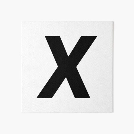 "Letter X Word xx letra equis consonant ex" Art Board Print for Sale by ...