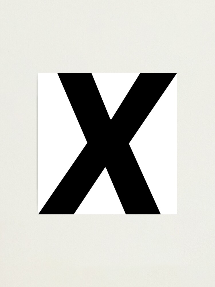 Lámina fotográfica «Letra X Palabra xx letra equis consonante ex» de ...