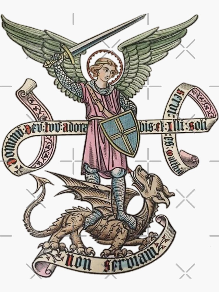 "St Michael the Archangel San Michele Archangelo" Sticker for Sale by ...