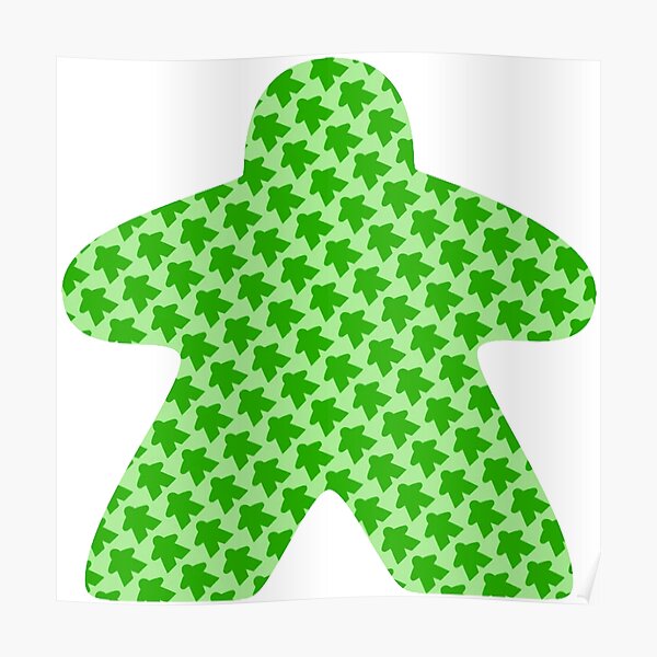 "Meeple green" Poster for Sale by Kullgane | Redbubble