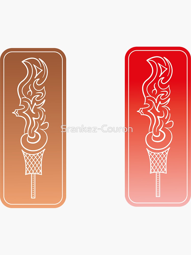 "The Unending Flame of The Torch (Only Sticker Version)" Sticker for ...