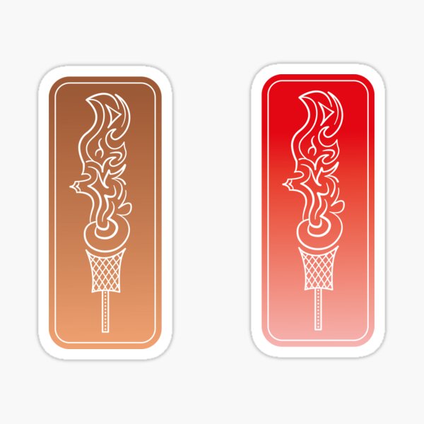 "The Unending Flame of The Torch (Only Sticker Version)" Sticker for ...