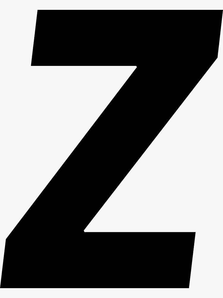 Pegatina for Sale con la obra «Letra de la palabra Z zz (zeta) zzz, zet ...