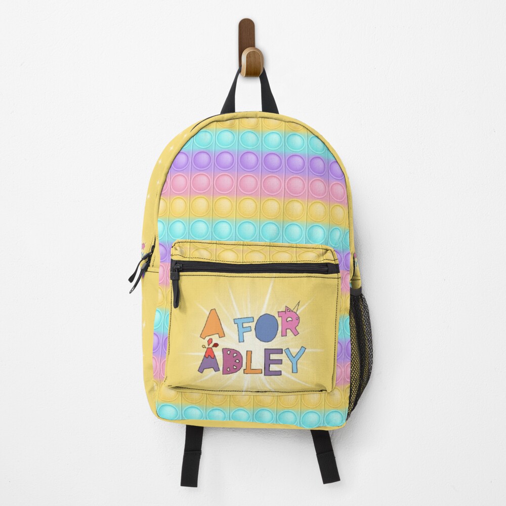 "Popit silicone backpack. Beautiful A For Adley girls school backpack ...