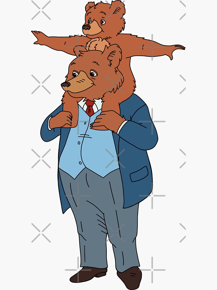 "Little Bear with father fan art" Sticker for Sale by Ethereal-Enigma ...