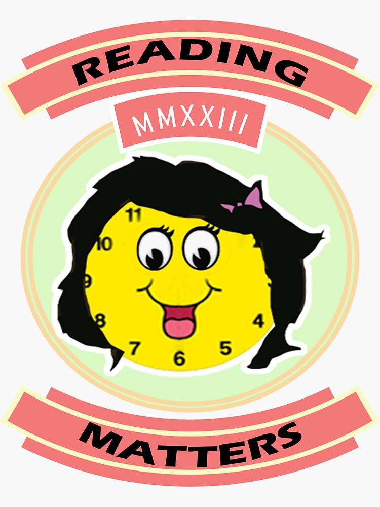 "Reading Matters 2023" Sticker for Sale by LilDarlingNarr | Redbubble