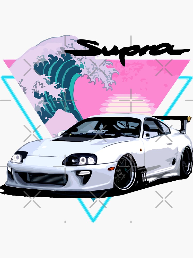 "Vaporwave Supra Wave" Sticker for Sale by FromThe8Tees | Redbubble