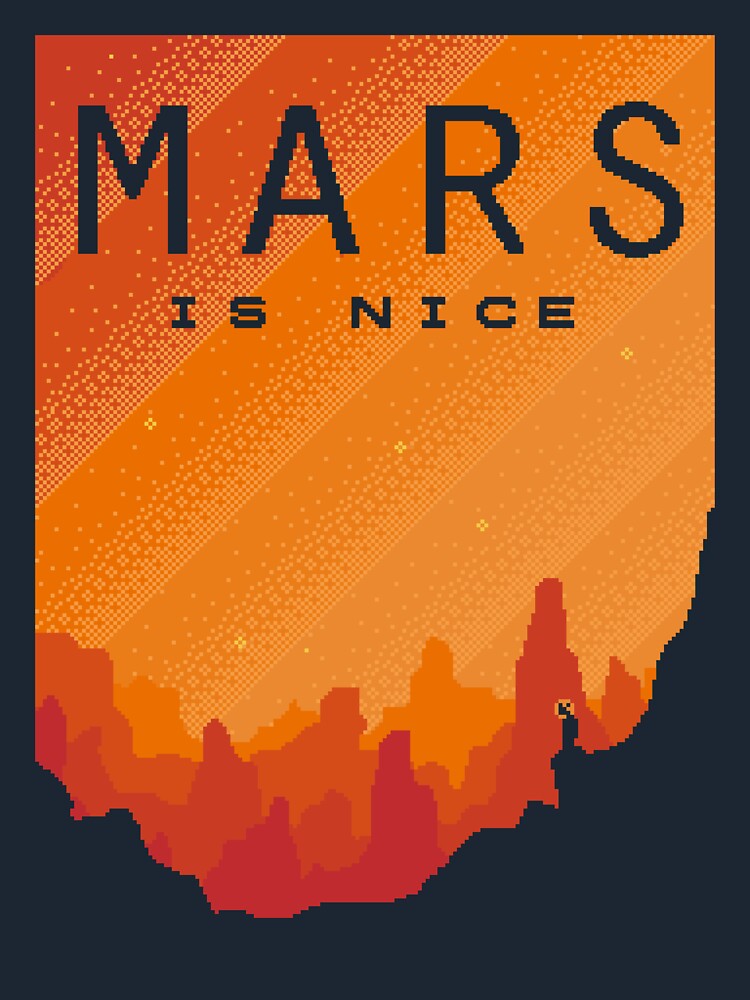 "MARS Space Tourism Travel Poster" Sticker for Sale by sp8cebit | Redbubble