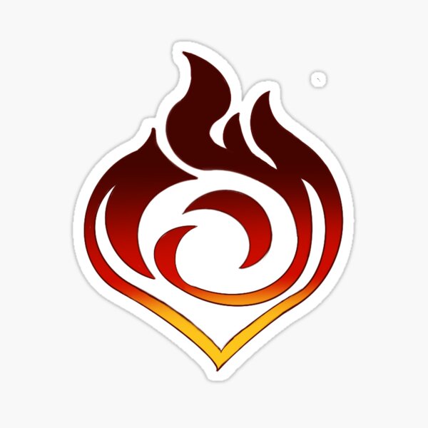 "Genshin Impact Pyro" Sticker for Sale by SCRD | Redbubble
