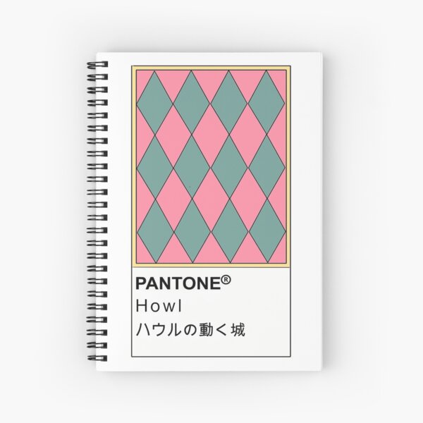 "Howl moving castle Howl jacket Pantone card " Spiral Notebook for Sale ...