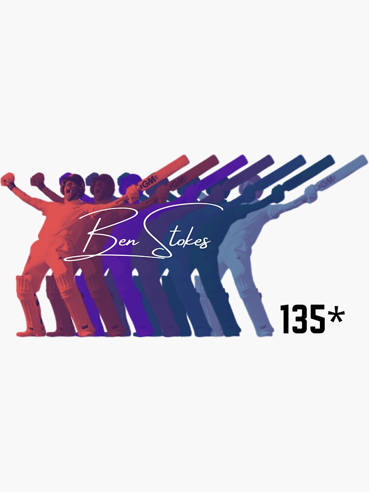 "Ben Stokes Headingley Hero 135 England Cricket Barmy Army Sticker ...