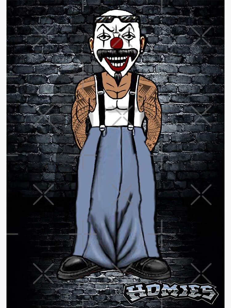 "Lil Homies Clown" Sticker for Sale by EnviousObjects2 | Redbubble