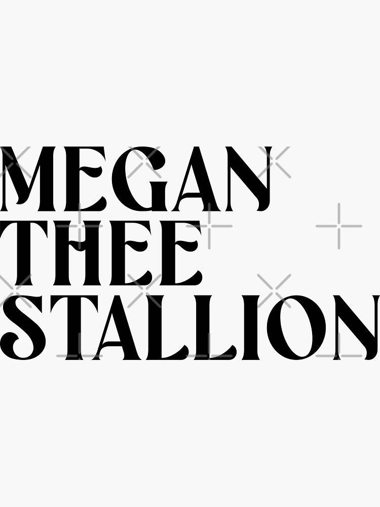 "Megan Thee Stallion Merch Megan Thee Stallion Logo" Sticker for Sale ...