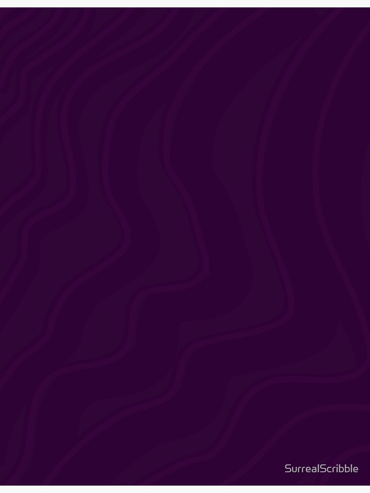 "Dark Purple Ripples With Shadow" Sticker for Sale by SurrealScribble ...
