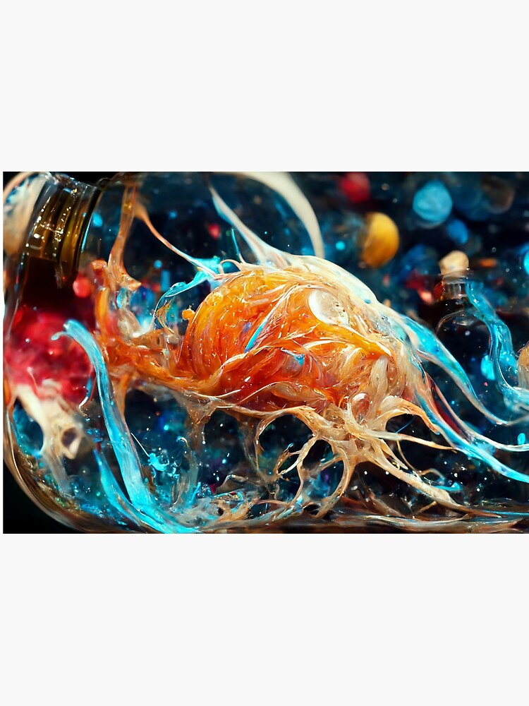 "Wacky hyperrealistic creature in bottle" Poster for Sale by ...