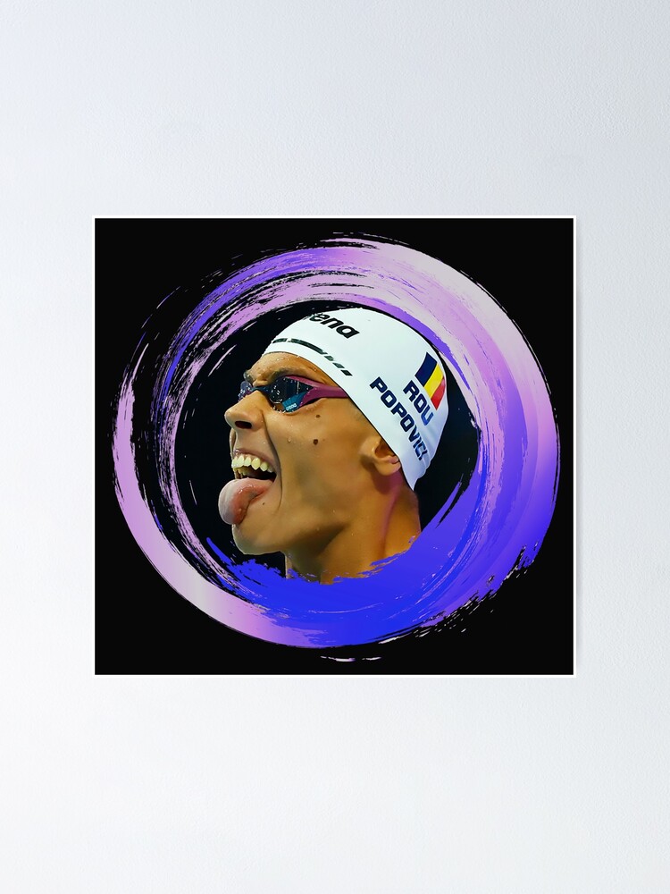 "David Popovici, 100m World Record, 2022" Poster for Sale by 70-80-90 ...