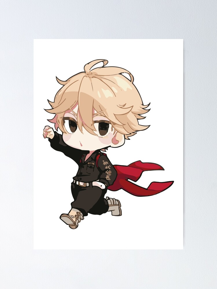 "cute chifuyu chibi" Poster for Sale by Mahisterha | Redbubble