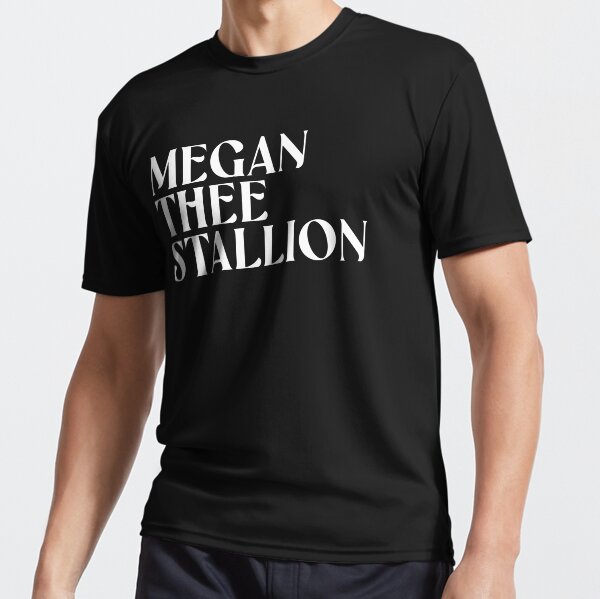 "Megan Thee Stallion Merch Megan Thee Stallion Logo" Active T-Shirt for ...